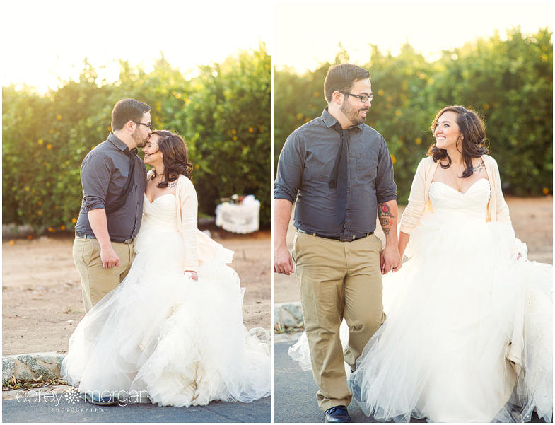 Riverside Orange Grove Wedding Inspiration. One year Anniversary shoot ...